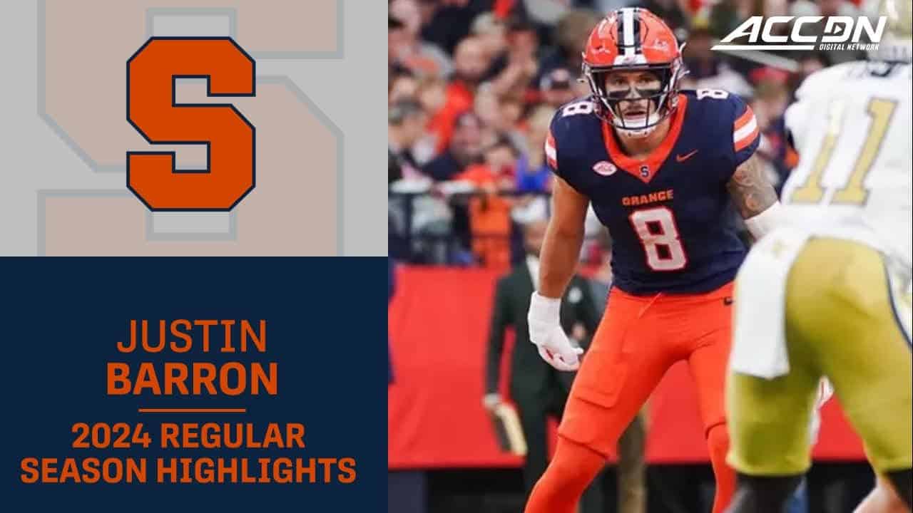 Justin Barron Syracuse LB: Rising Defensive Star Impresses In 2025 ...